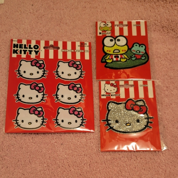 Hello Kitty | Accessories | Hello Kitty Patches Set With Kerropi Patch ...
